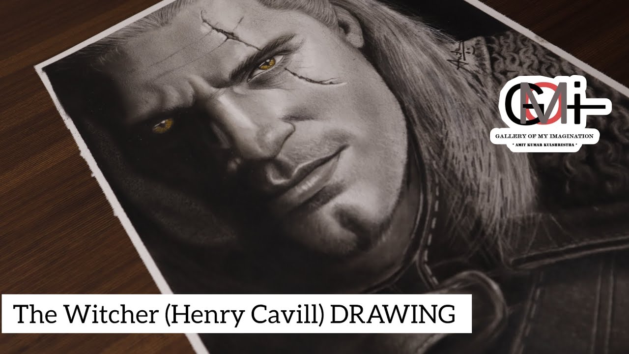 Drawing The Witcher (Henry Cavill) - Charcoal Powder and Pencil ...