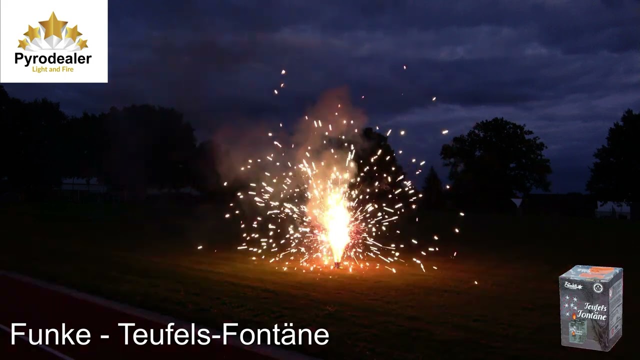 Funke Fireworks Teufels Fontäne Vulkanfontäne - YouTube