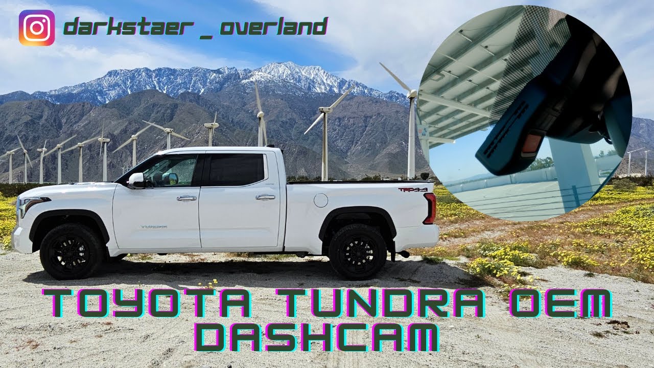 2022+ Toyota Tundra & Sequoia OEM integrated dash cam install - YouTube