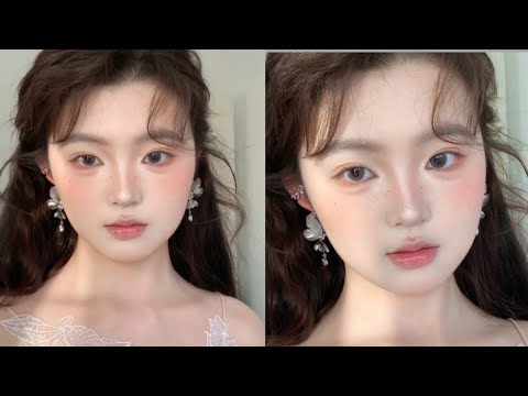 French Romantic Light Makeup Tutorial. #makeuptutorial #makeup # ...