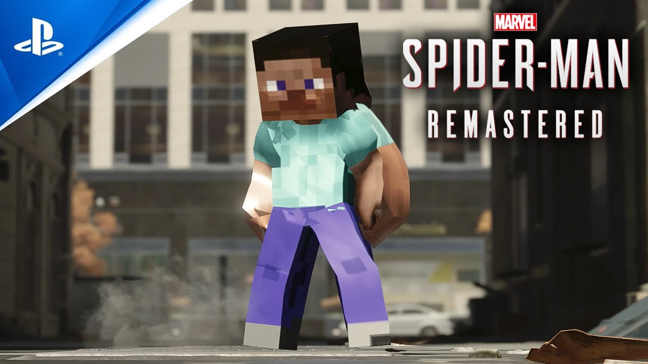 STEVE from Minecraft in Spider-Man PC! - YouTube