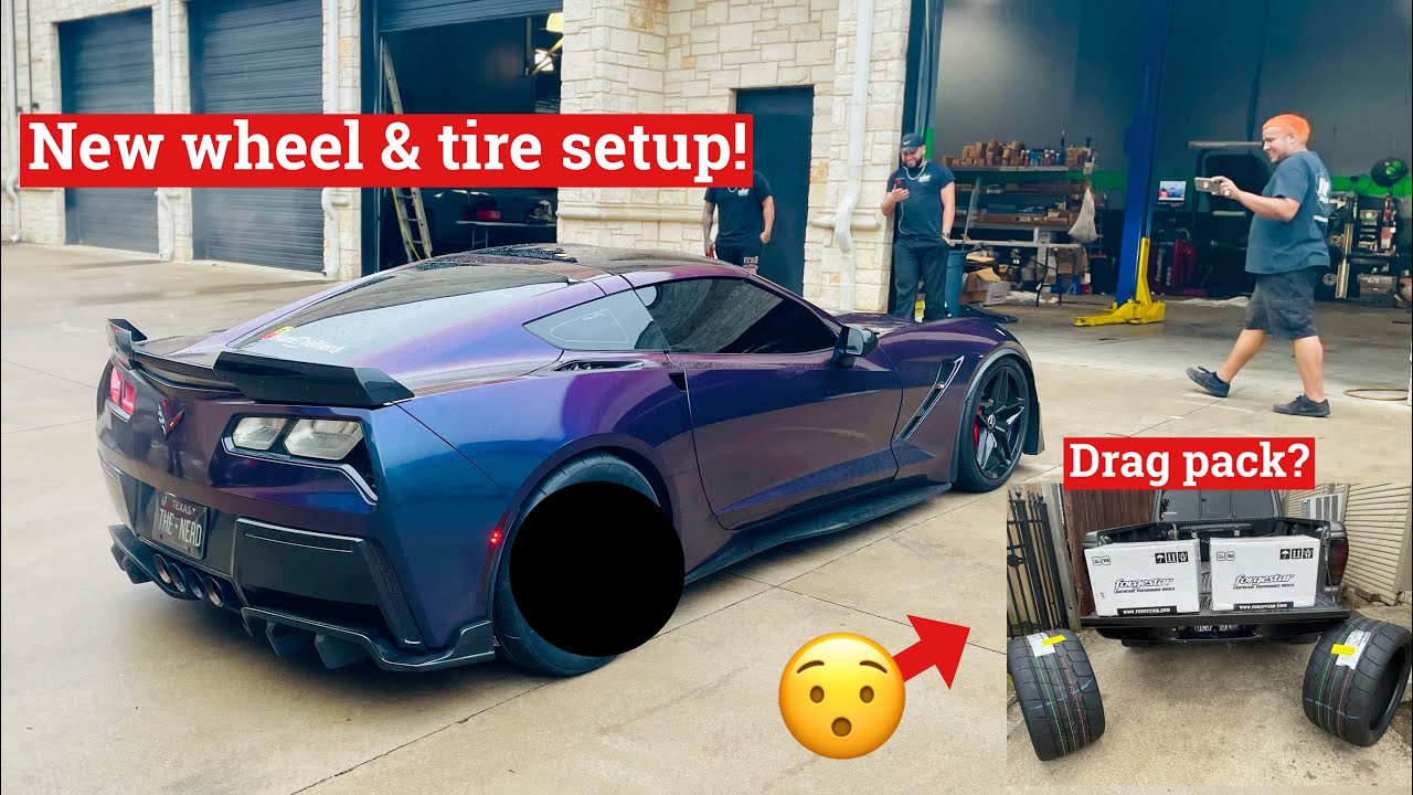 New Wheel setup for the C7 Looks crazy! These Nittos are no joke - YouTube