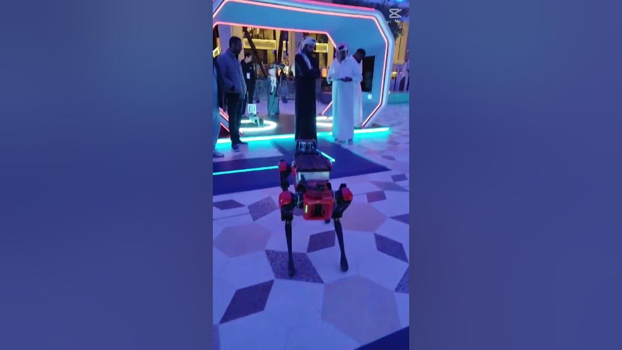 # New intelligent robot dog, walking and jumping - YouTube