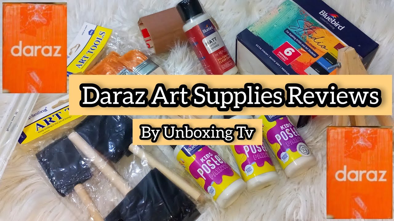Unboxing and Review Daraz bought Art Supplies Honest Review By Unboxing ...