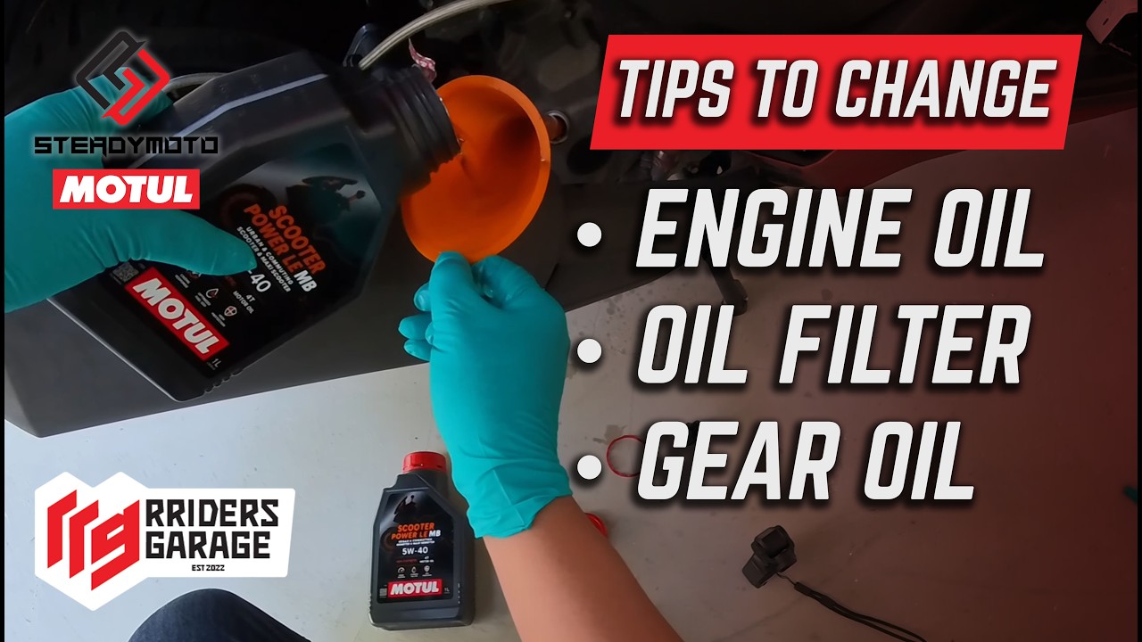 Yamaha XMAX 300 Service | Engine oil | Oil Filter | Gear Oil - YouTube