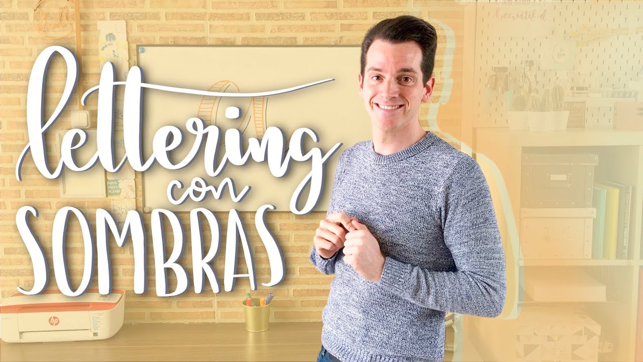 Lettering con SOMBRAS ⎮ Tutorial con plantillas - YouTube