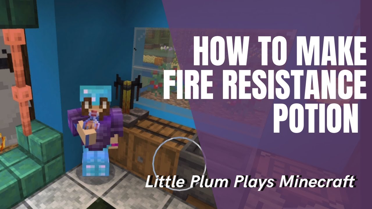 How to Make a Fire Resistance Potion and Swim in Lava - YouTube