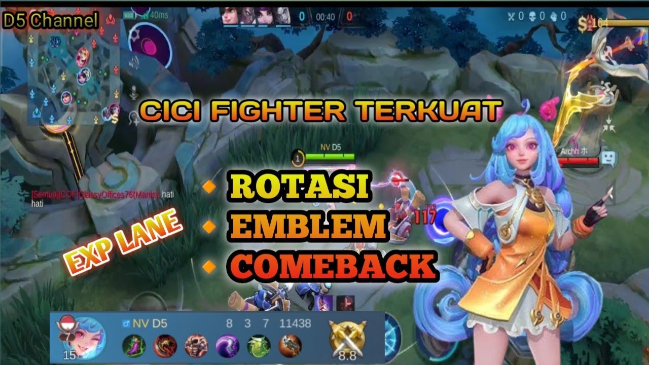 CARA BERMAIN CICI EXP LANE BUILD CICI META SEKARANG ROTASI PATCH ...