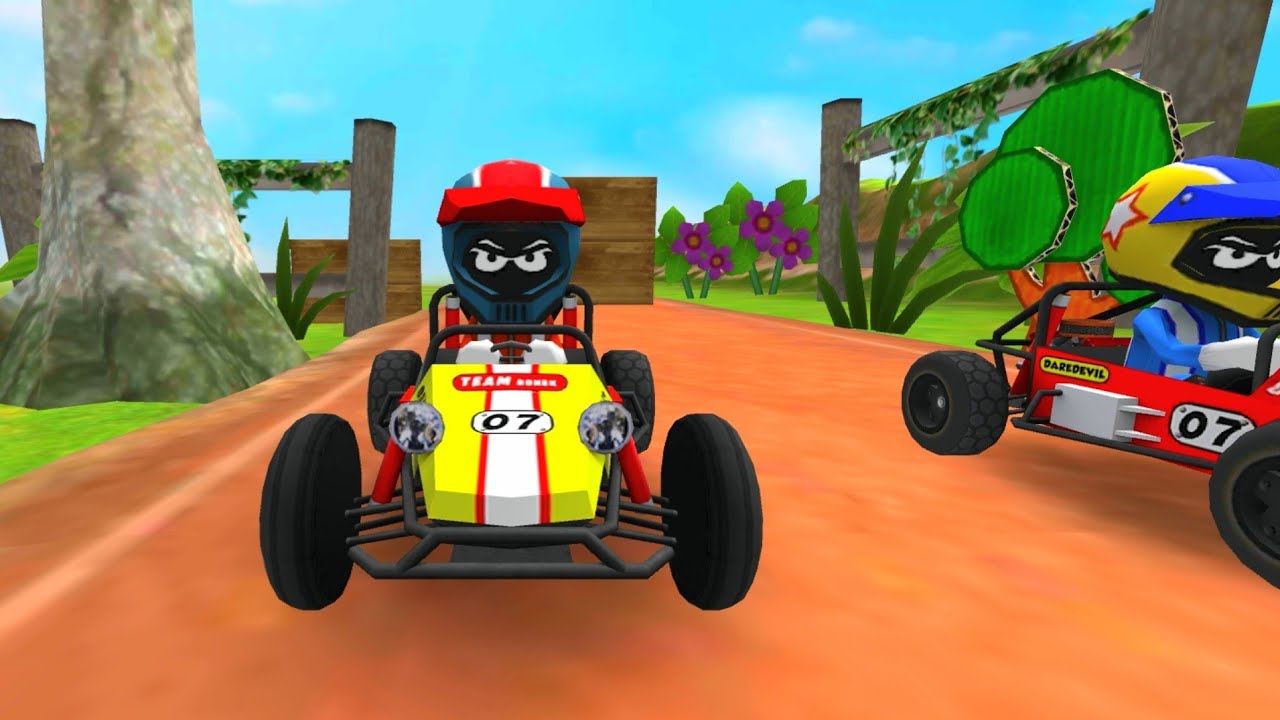 Mini Racing Adventures bumpy backyard gameplay - YouTube