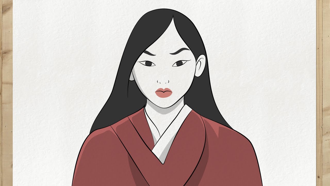 Como dibujar a MULAN paso a paso FACIL y rapido - YouTube