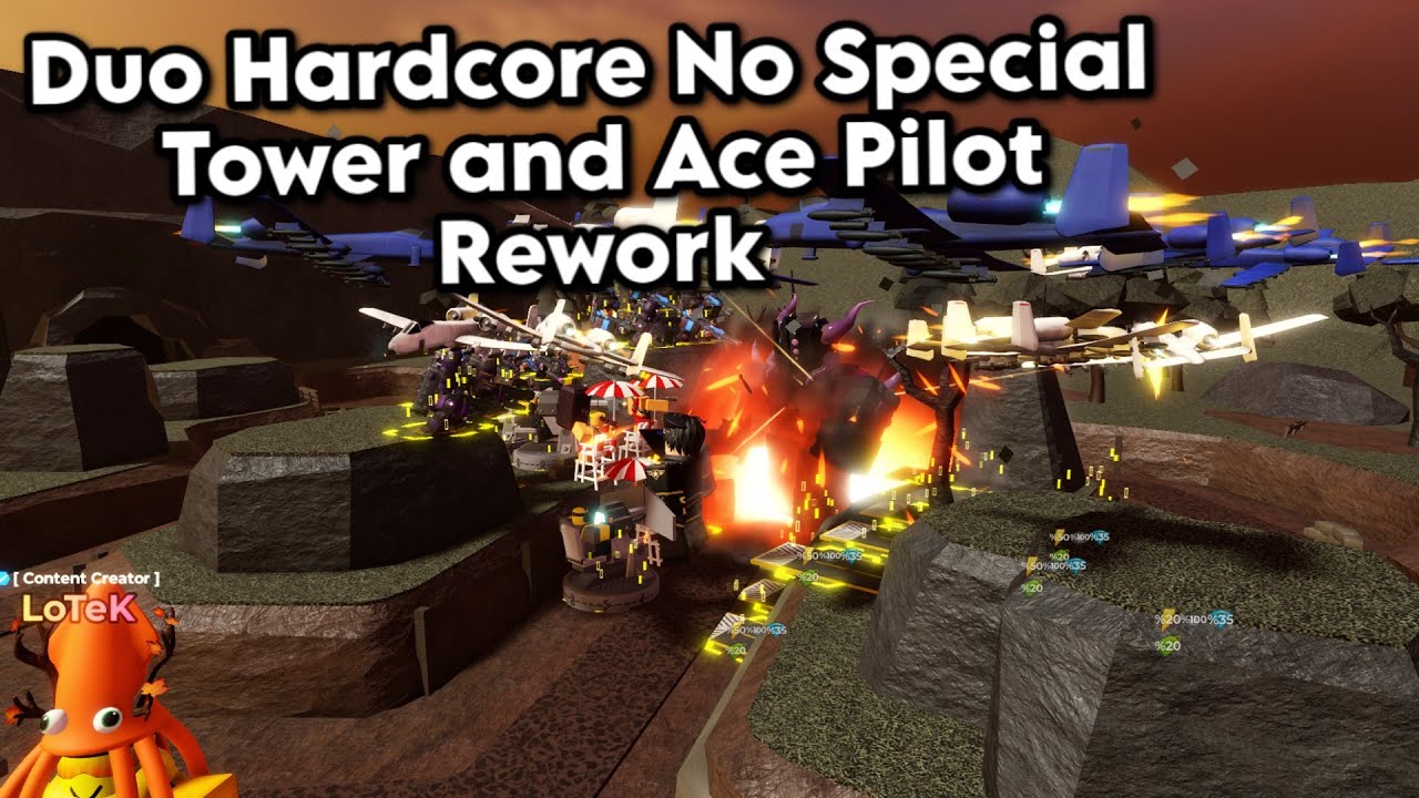 Duo Hardcore No Special Towers and Ace Rework | Tower Defense Simulator ...