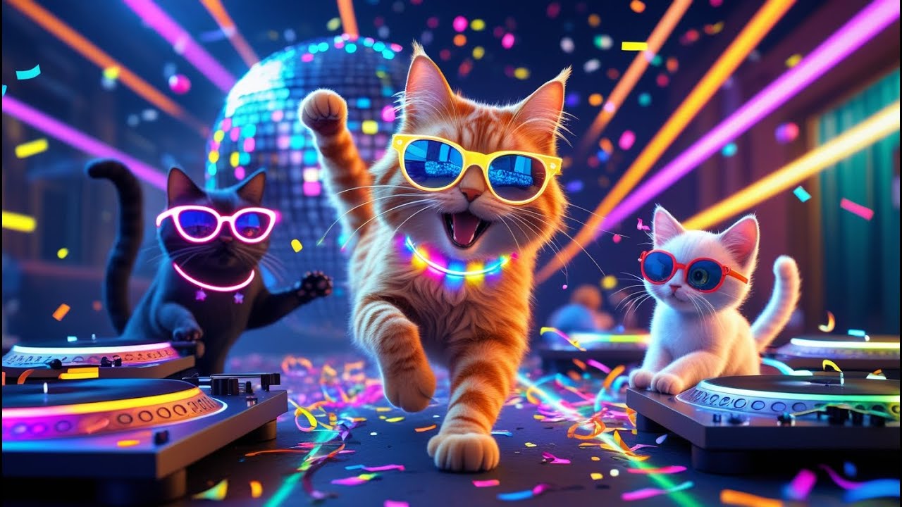 🐱🎶 Dancing Cats Show | The Funniest & Cutest Cat Dance Party Ever ...