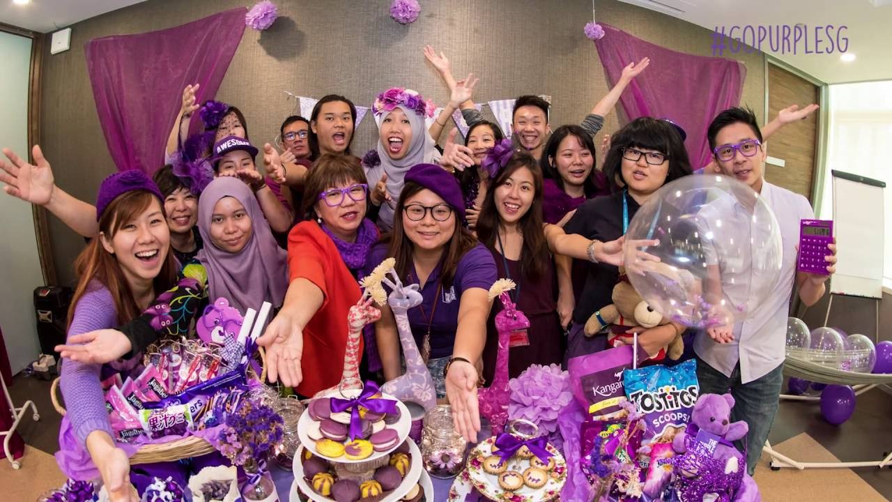 Central Singapore CDC Supports The Purple Parade - YouTube