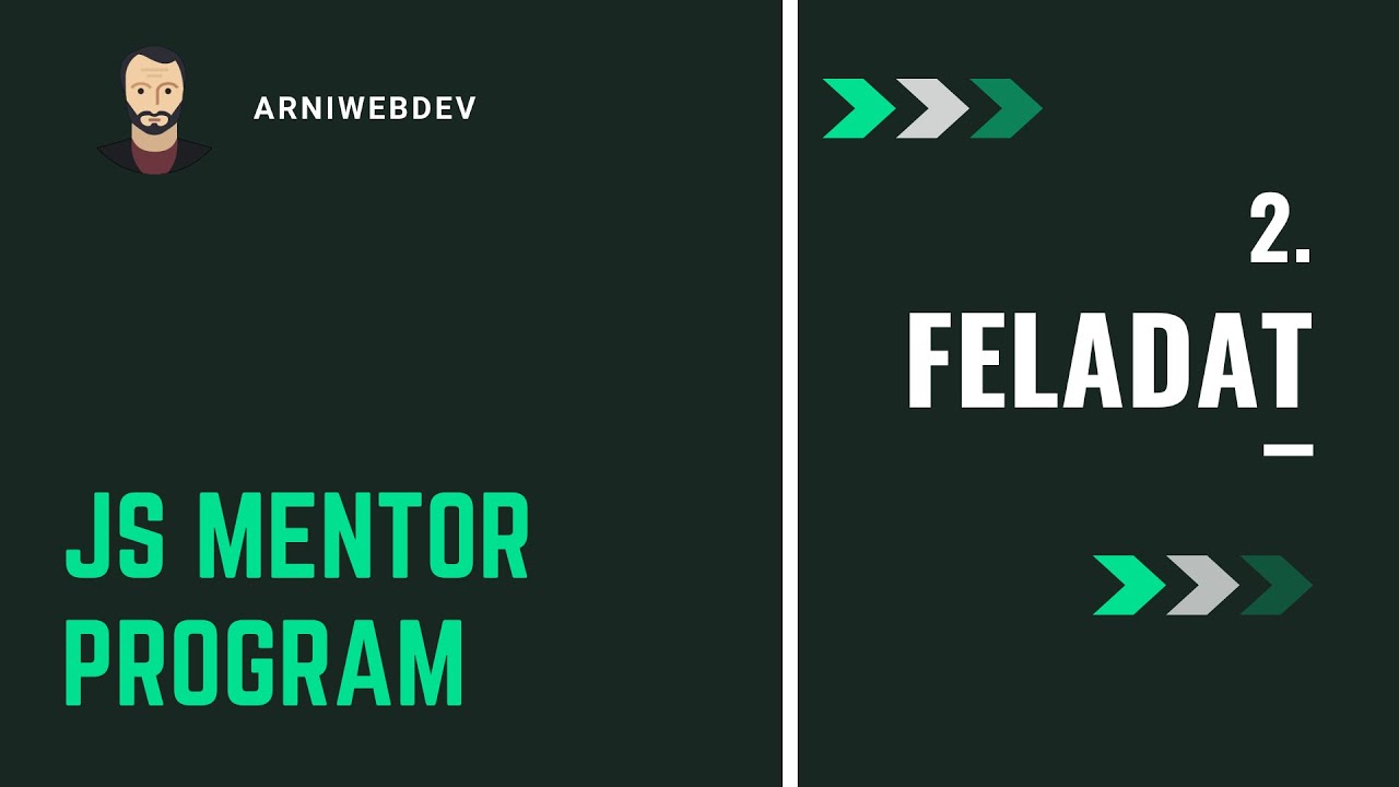 02. Közös karakterek | Mentor Program | JavaScript - YouTube