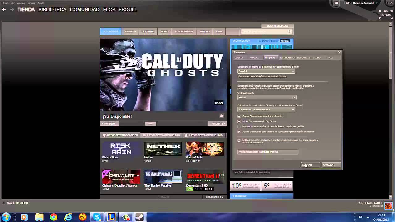 Tutorial: Como cambiar la interfaz de steam - YouTube
