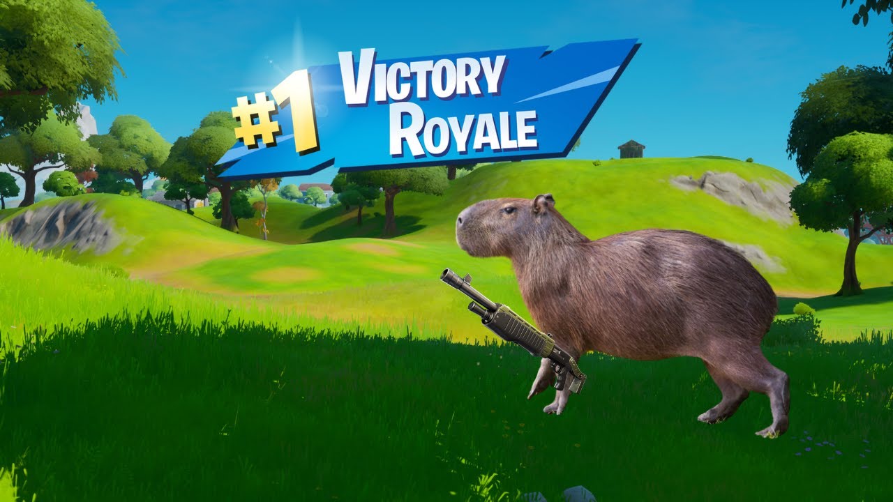 Capybara Playing Fortnite - YouTube