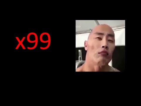 The Rock Sus Eyebrow Raise meme #3 speed x0.25------- to x128 speed ...