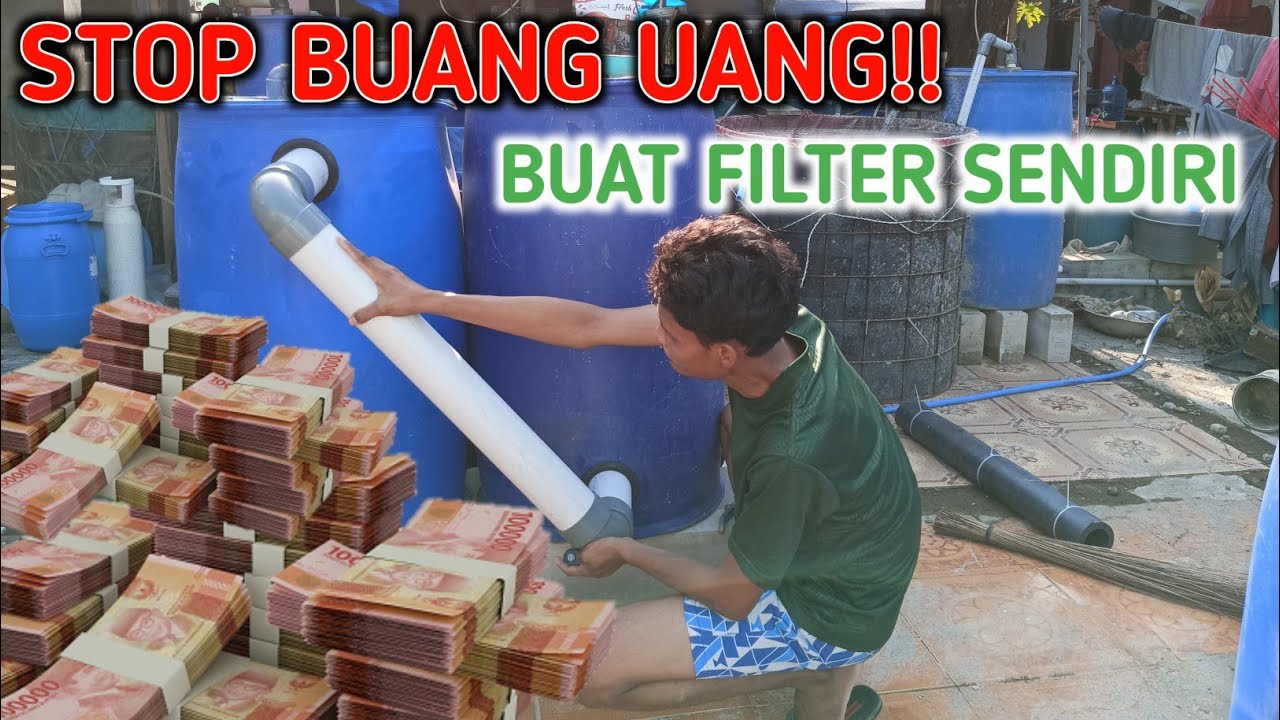 DIY Filter Koi yang BIKIN IRI Tetangga! merakit filter kolam koi murah dan efektif | pecinta koi ...