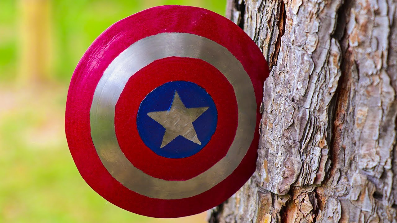 THROWING Captain America's Mini Titanium Shield - YouTube