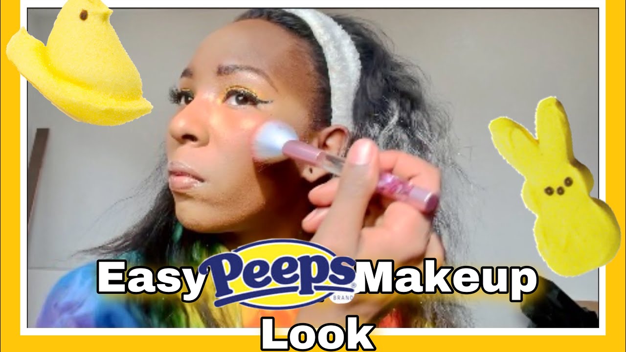 Easy Easter Peep Makeup 💄 🐣 🐰 - YouTube