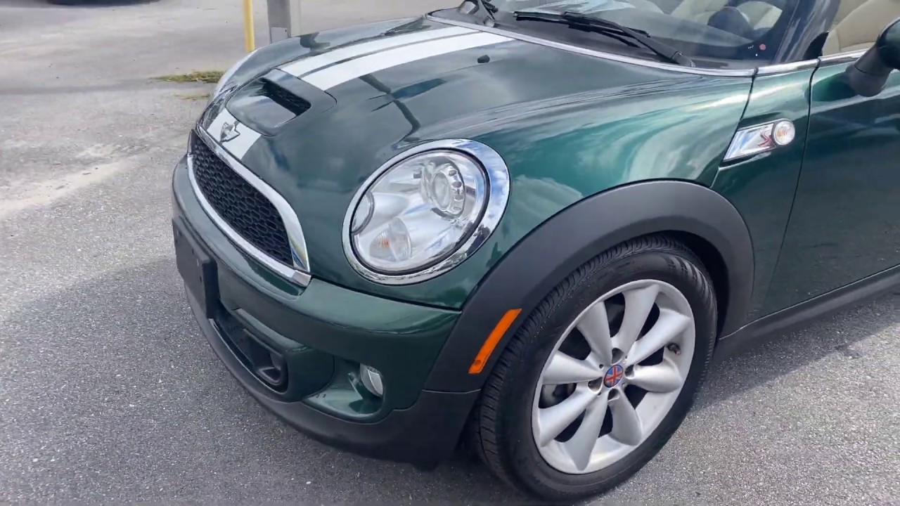 2014 MINI Cooper S Convertible British Racing Green - YouTube