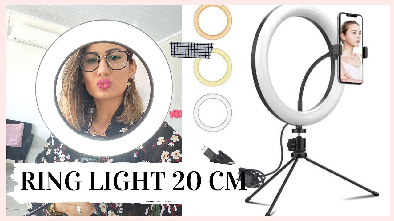 RING LIGHT 20 CM RESENHA COMPLETA | Clarisse Froner - YouTube