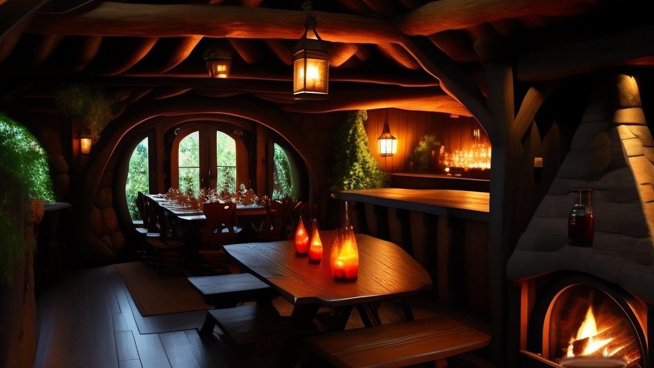 Medieval Tavern Calming Ambience with Fireplace Ambiance - YouTube