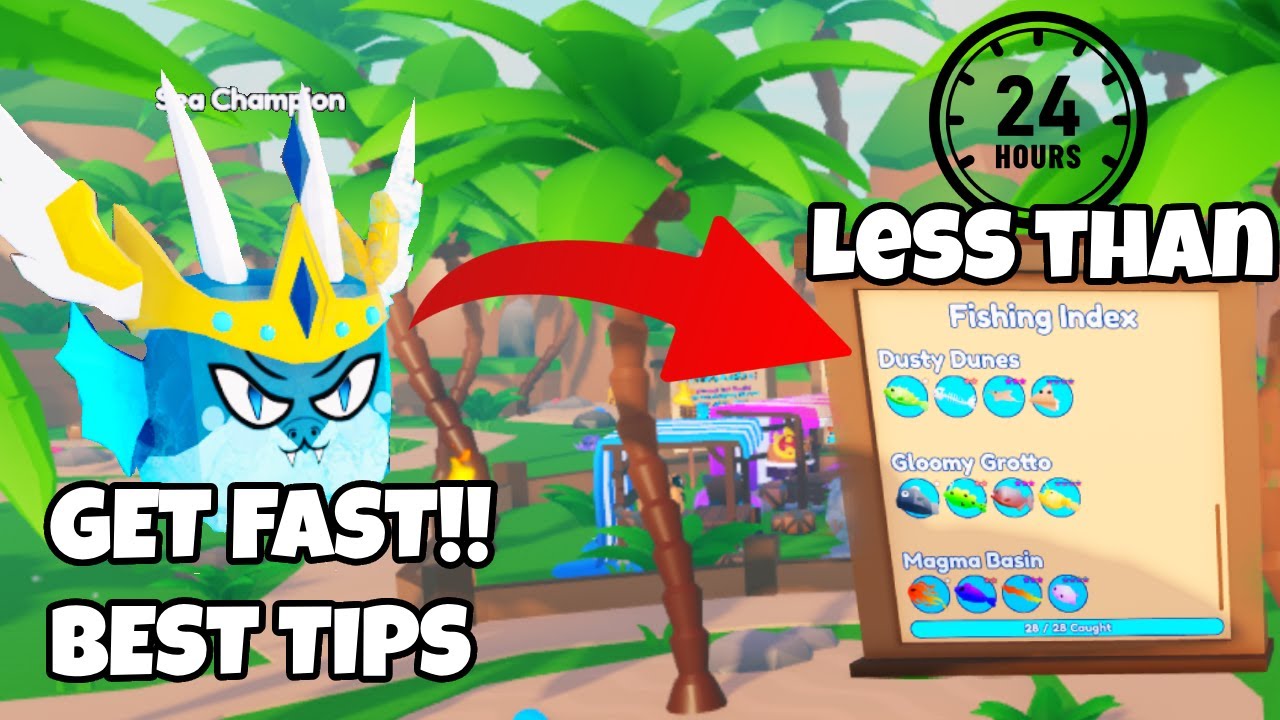 How to get the Sea champion in LESS than 24 HOURS!! (Roblox petcatchers ...