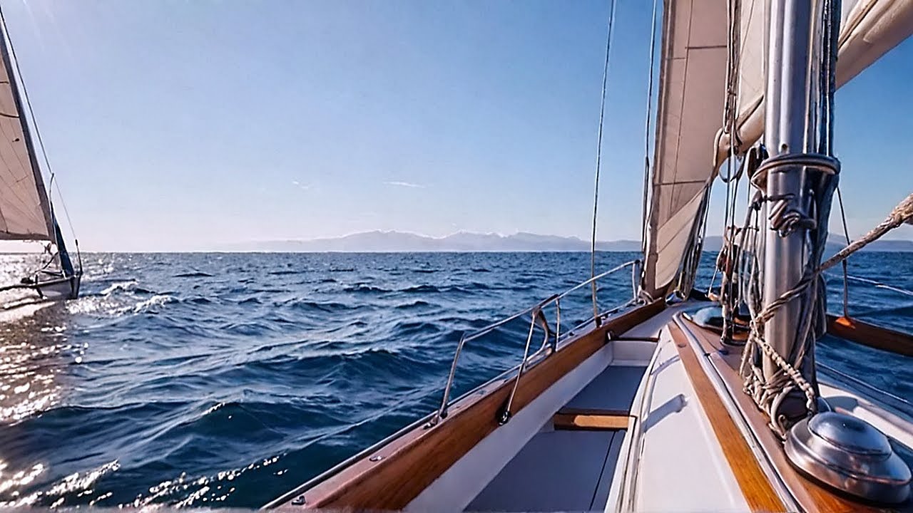 Sonido de navegar con velero en el mar - YouTube