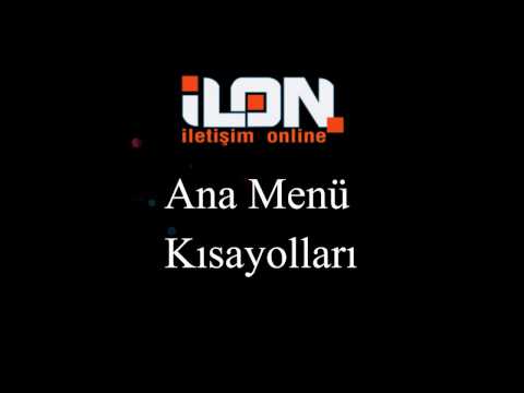 İlon Eczane Ana Menü Kısayollarının Yönetimi