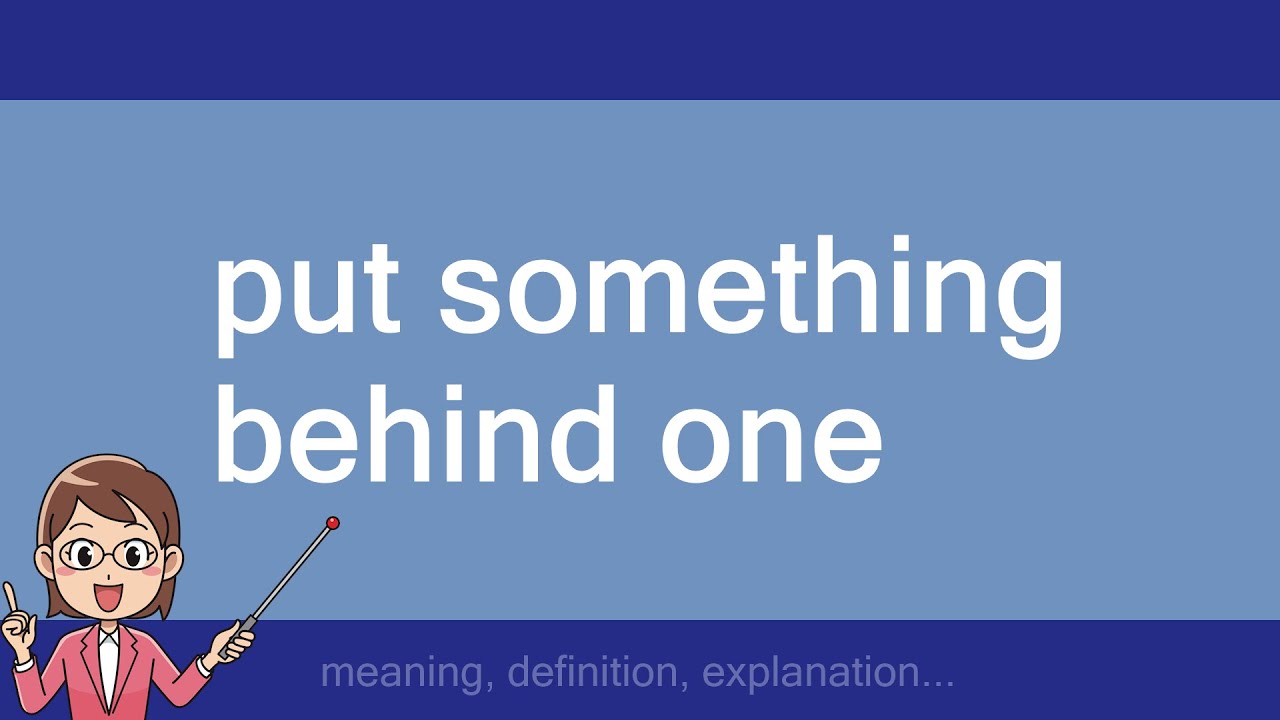 put something behind one - YouTube