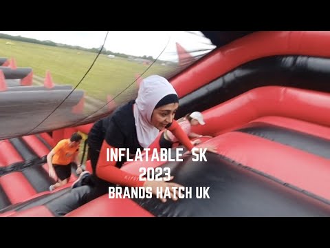 Inflatable Obstacles 5k Brands Hatch 2023 | Obstacle Race - YouTube