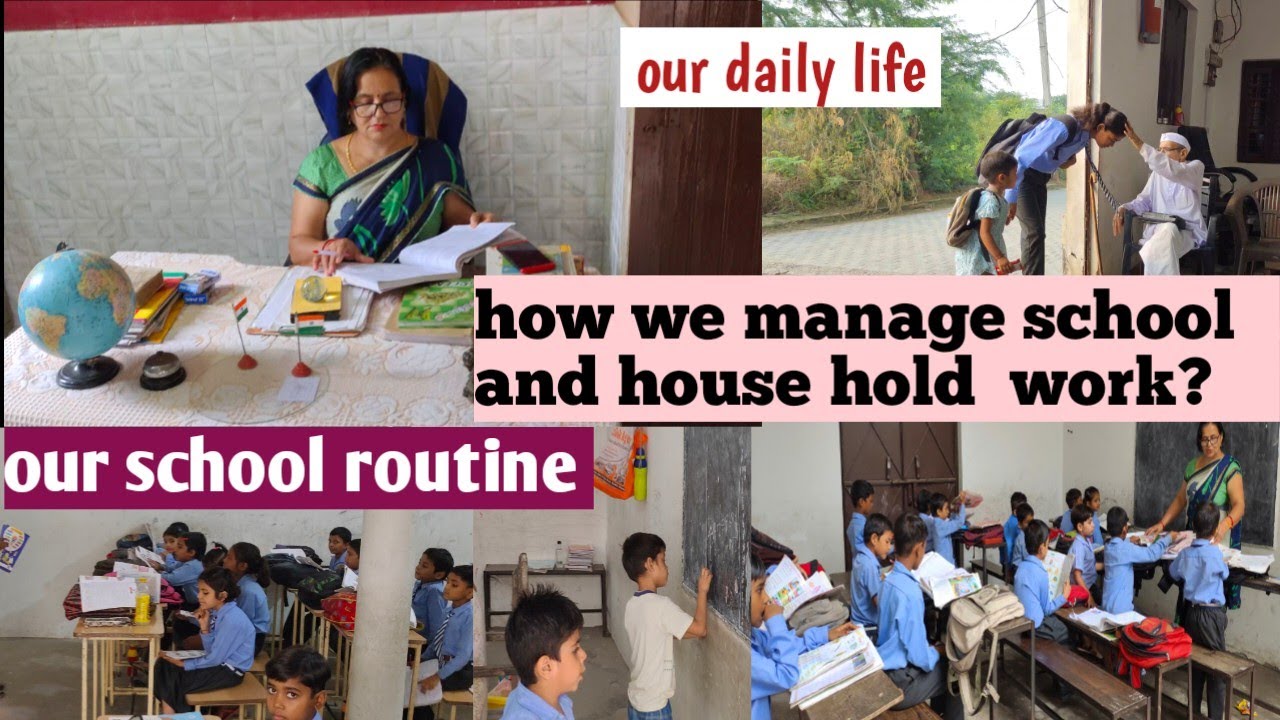 daily school routine//how we manage//@shalugillentertainment 💜 - YouTube