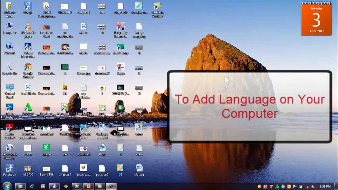 How to add language on your computer - YouTube