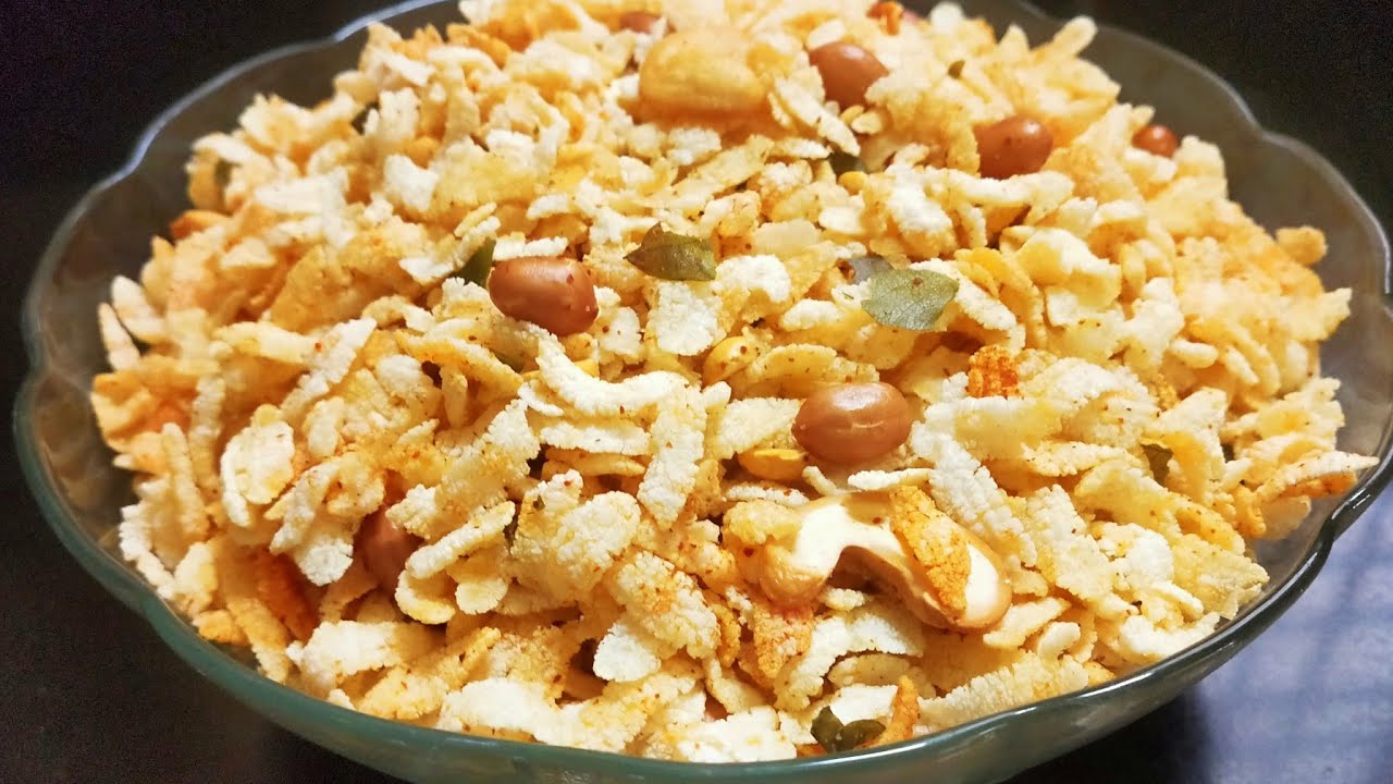 Poha mixture | Chuda mixture | Chidwa mixture - YouTube