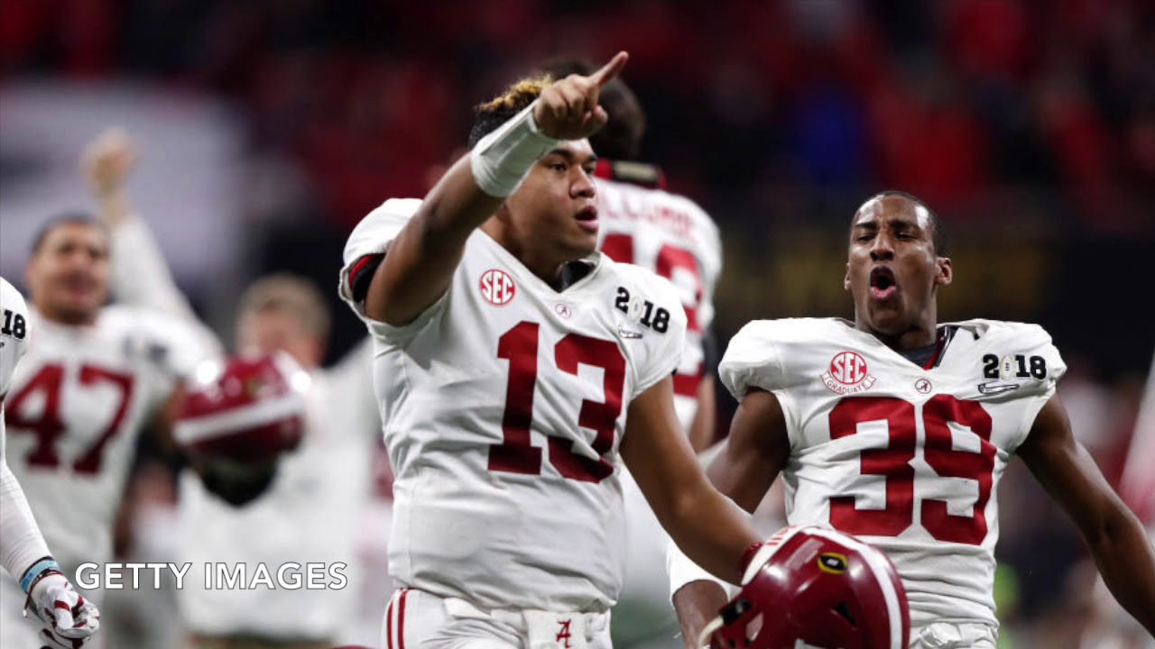 Martin Houston reaction to Tua Tagovailoa in championship game - YouTube