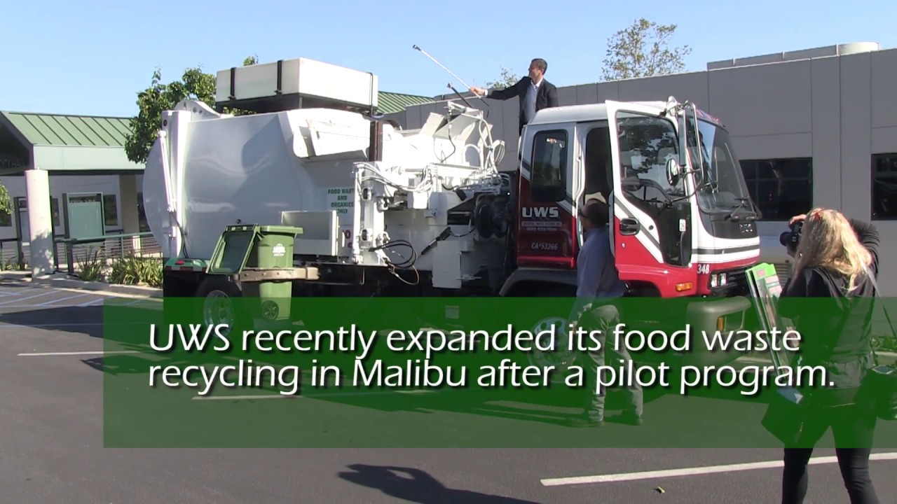 UWS Green Waste Hauling Truck Serving Malibu - YouTube