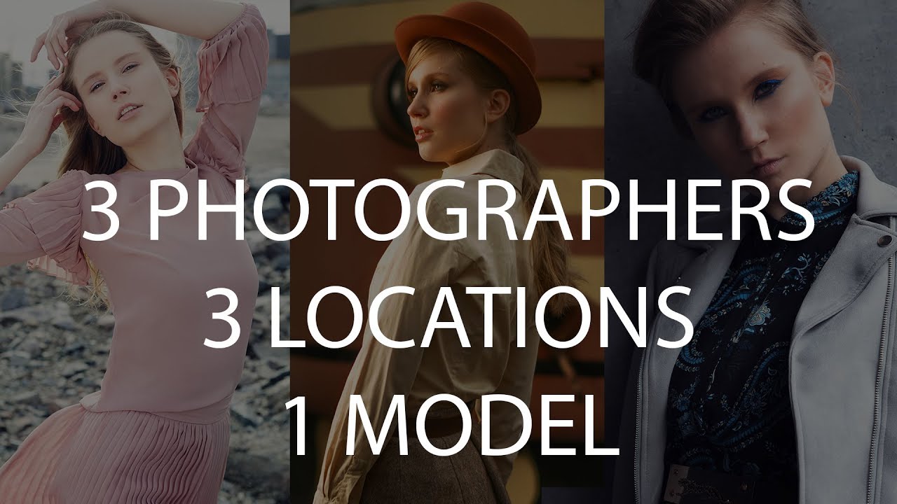 3 Photographers shoot the same model - YouTube
