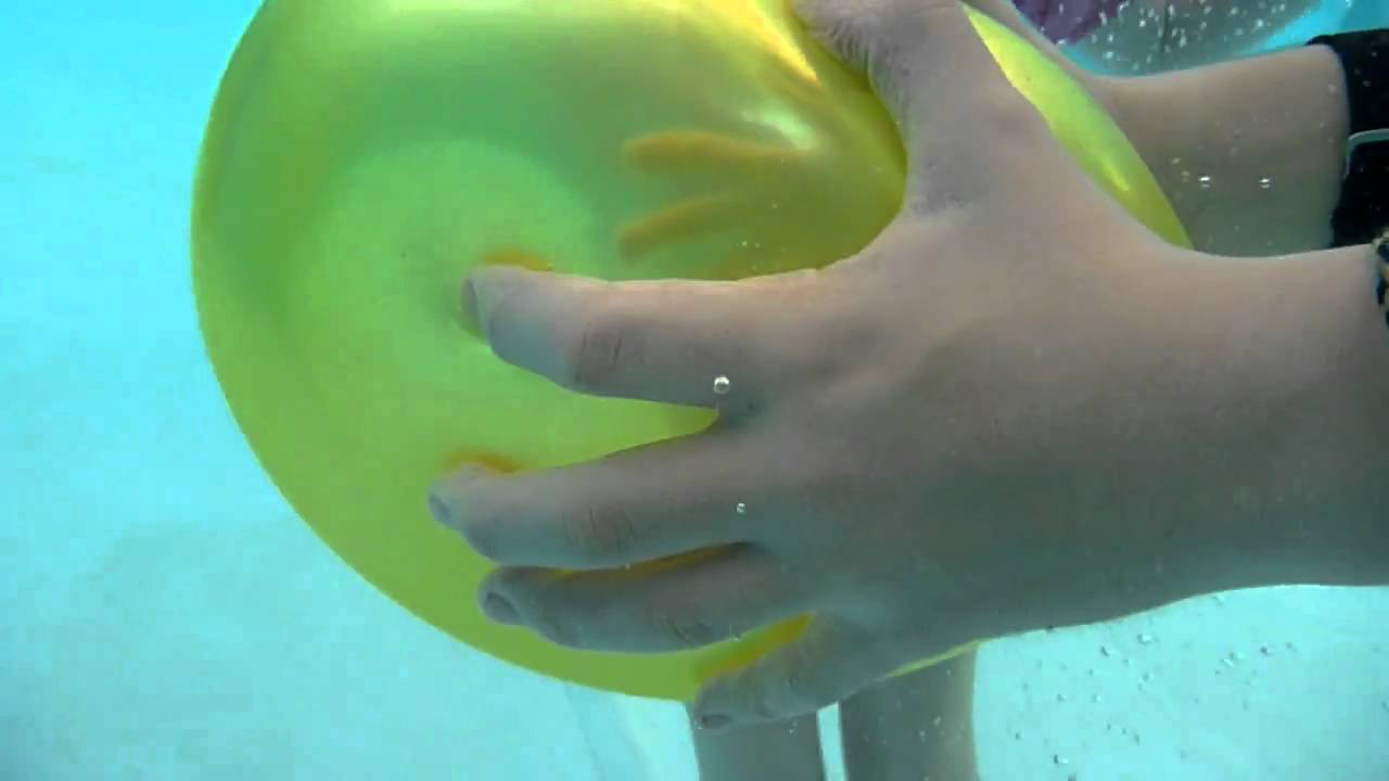 Underwater Balloon Pops - YouTube
