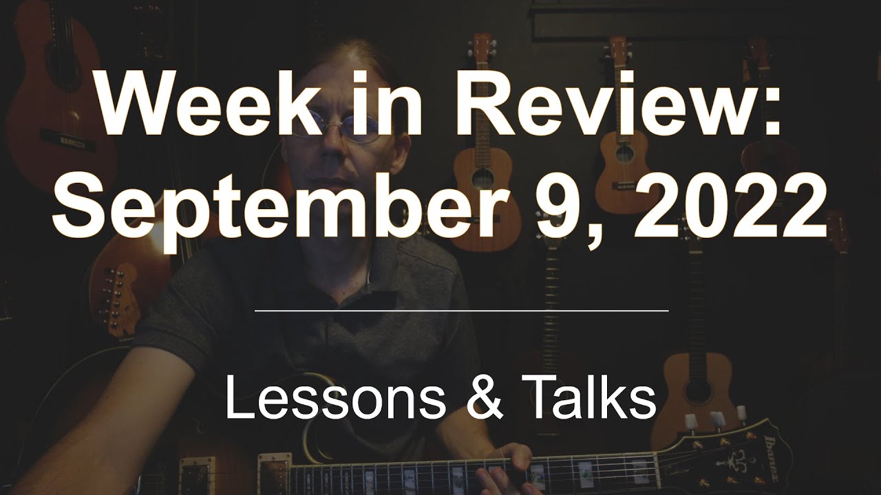 Week in Review: September 9, 2022 - YouTube