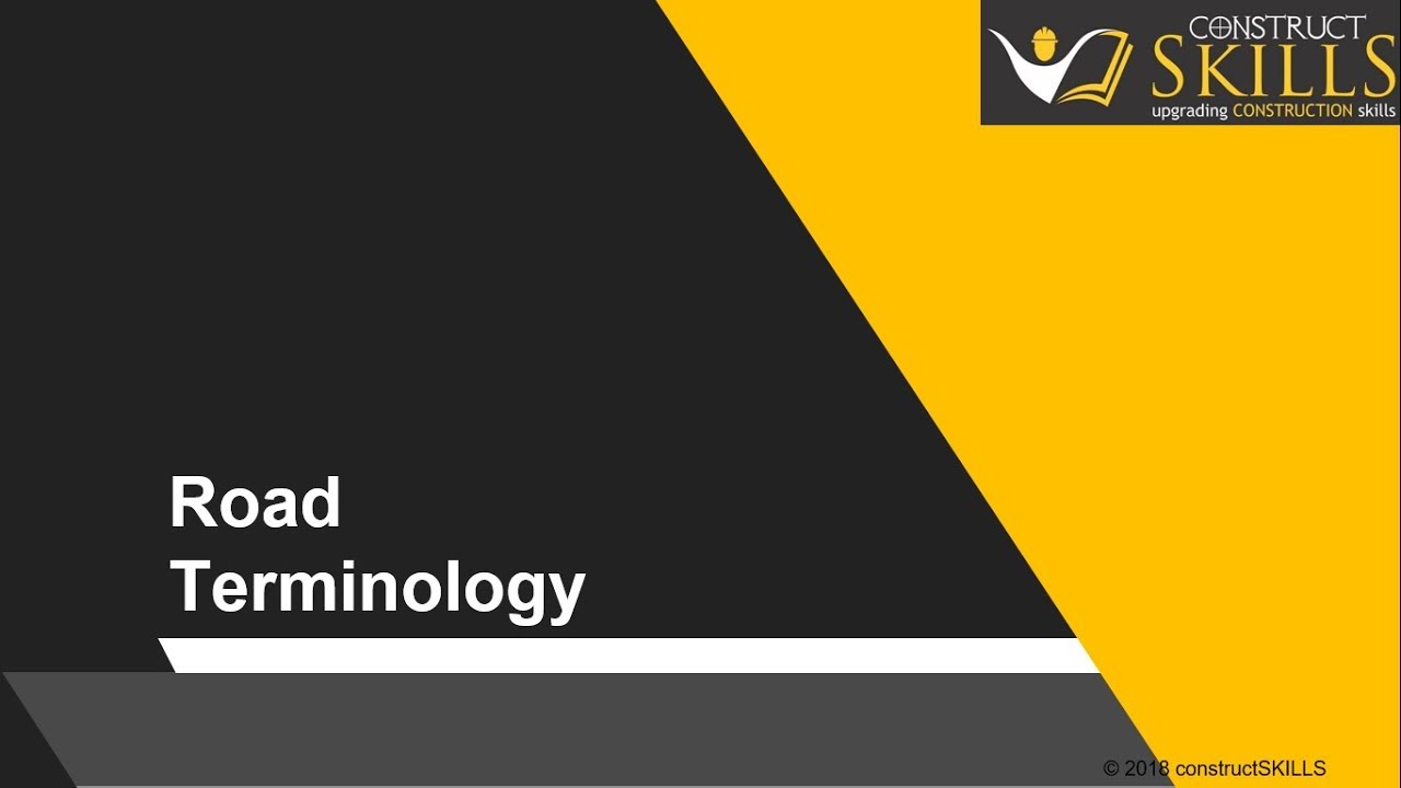 33 01 N Road Terminology - YouTube