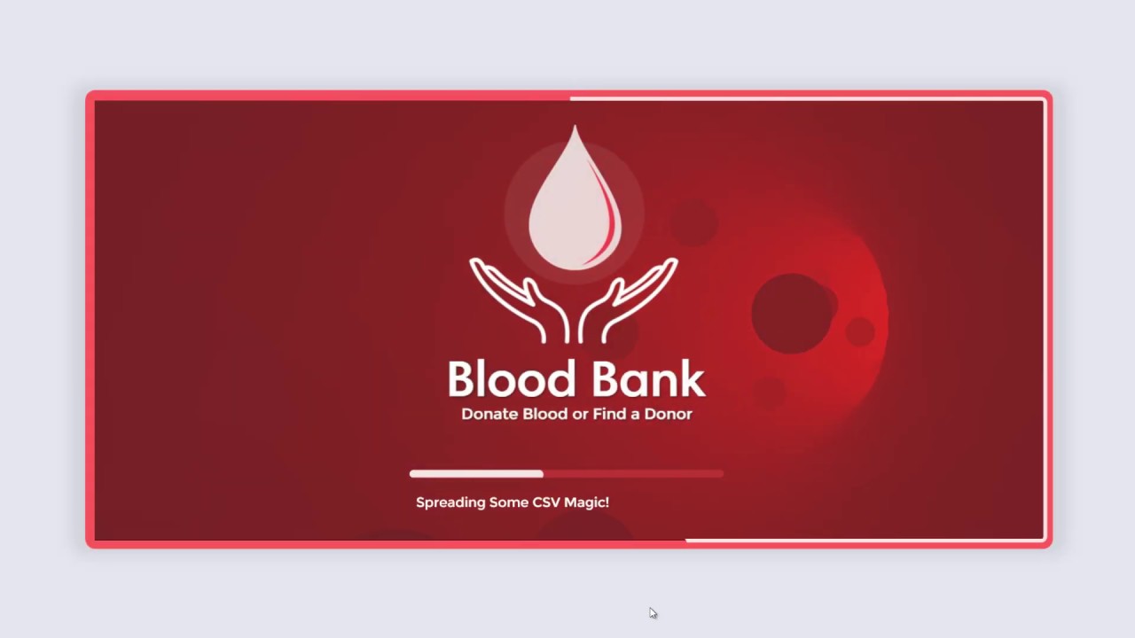 Blood Bank V2 with Interactive Tables - YouTube