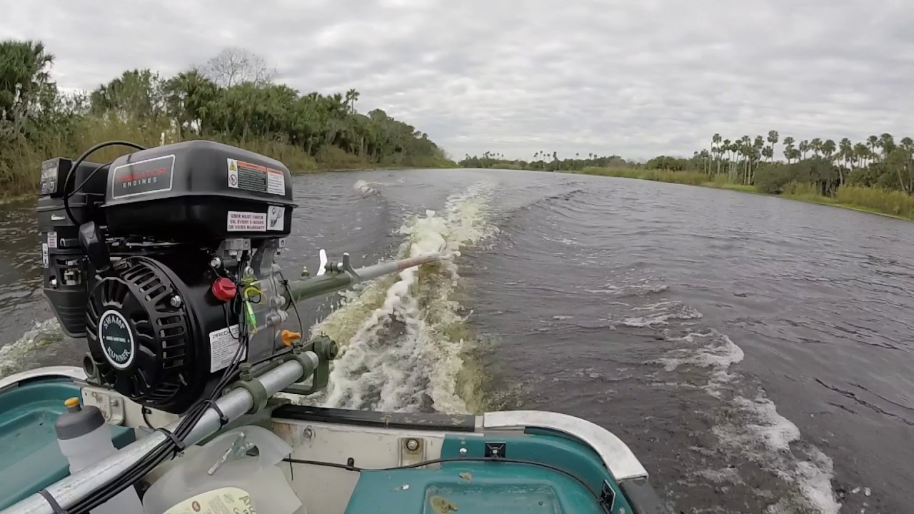 SPS Swamp Runner small kit Pretdator 212 on Coleman Crawdad - YouTube