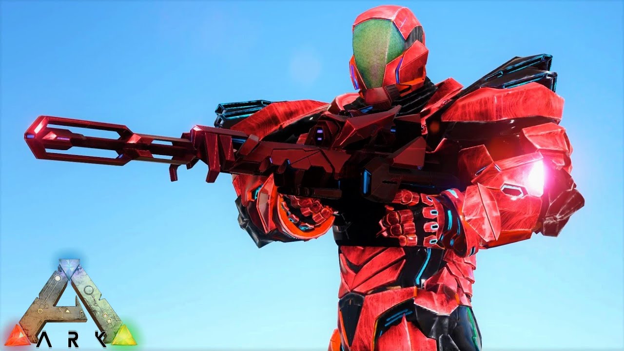 ARENA BOSS BATTLE, PRIME TEK ARMOR & SUPER RAILGUN !!! ARK Survival ...