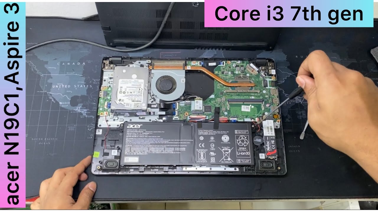 Acer N19C1 battery replacement.how to change acer Aspire 3 battery.# ...