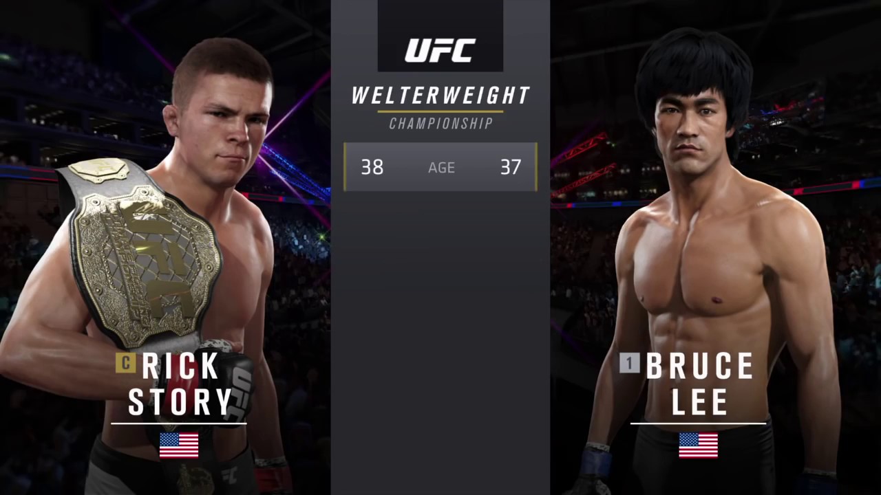 EA SPORTS™ UFC® 2 - Career Mode - Bruce Lee vs Rick Story Welterweight ...