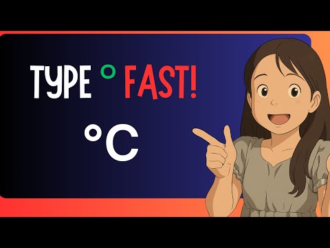 How To TYPE DEGREE ° Symbol with Keyboard Shortcut Key ONLY In Windows 11