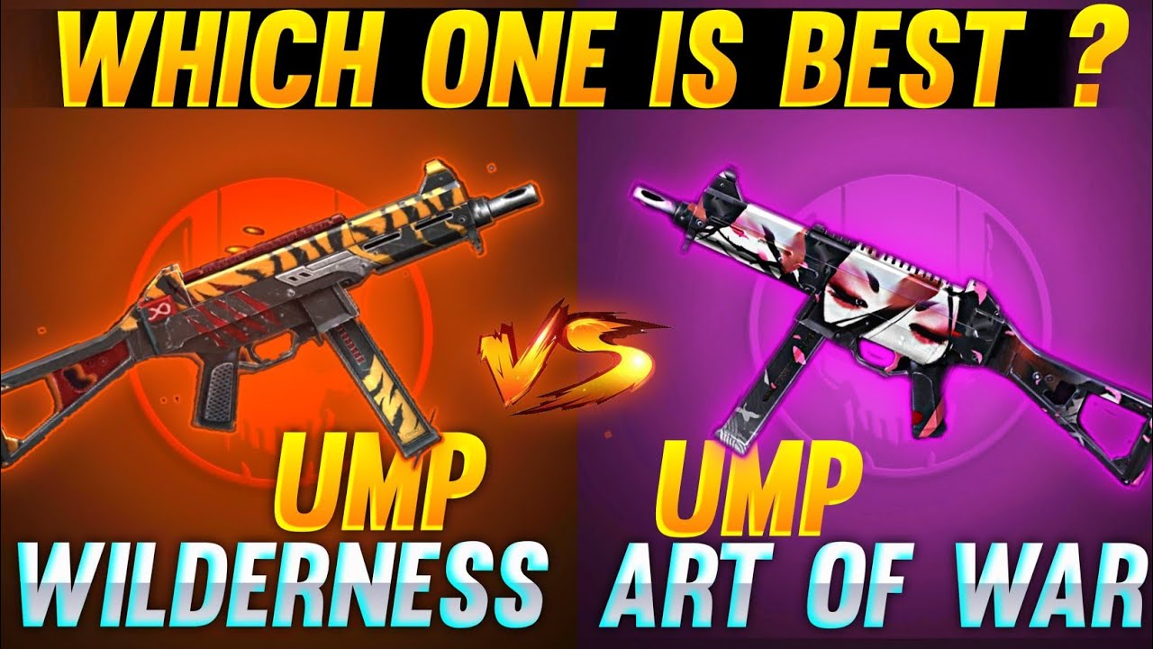 UMP ART OF WAR VS UMP WILDERNESS HUNTER | BEST UMP SKIN | UMP FREE SKIN ...
