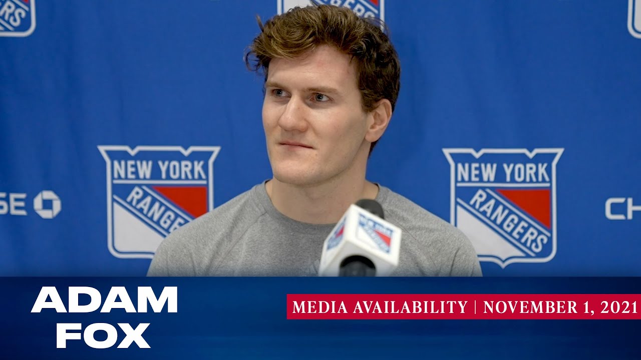 New York Rangers: Adam Fox Media Availability | Nov. 1, 2021 - YouTube