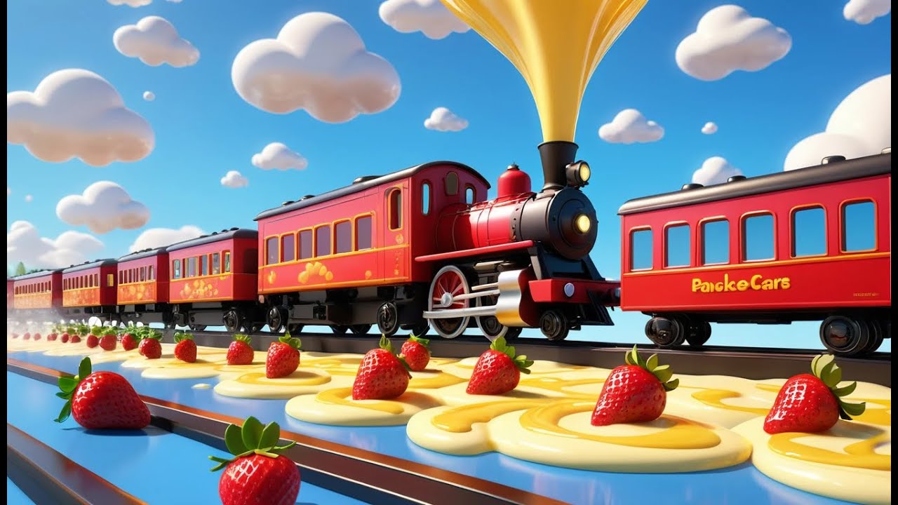Pancake Train Goes Choo Choo | Fun Train Song for Kids | Tasty ...